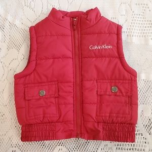 Calvin Klein | Jackets & Coats | Calvin Klein Red Puffer Vest | Poshmark